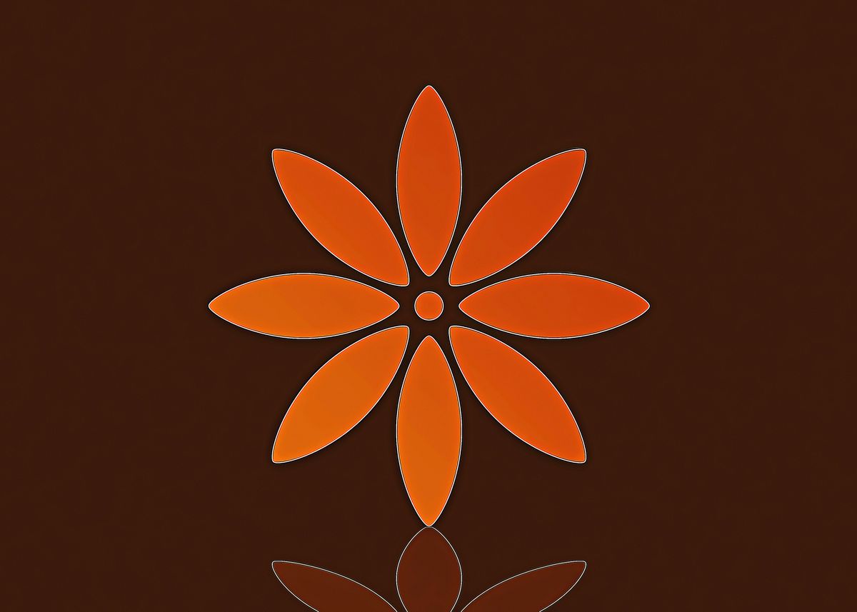 'a simple flower' Poster, picture, metal print, paint by Hana Studio ...