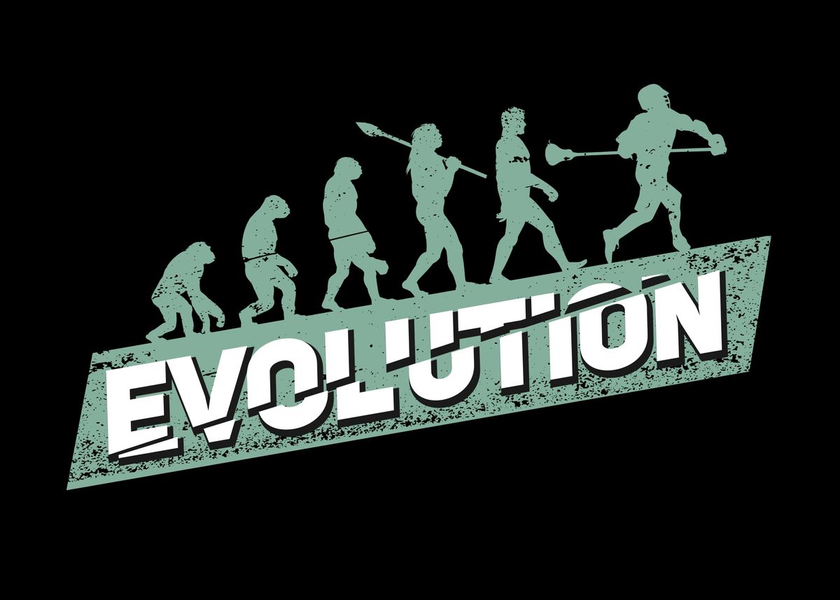'Lacrosse Evolution Design ' Poster, picture, metal print, paint by ...