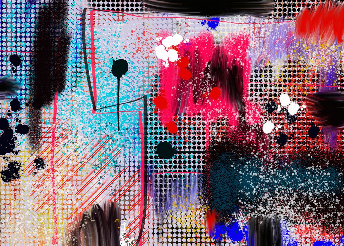 'Extraordinary abstract art' Poster by Bruce Rolff | Displate