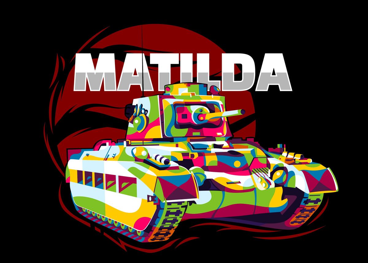 'Matilda II Tank' Poster by Lintang Wicaksono | Displate