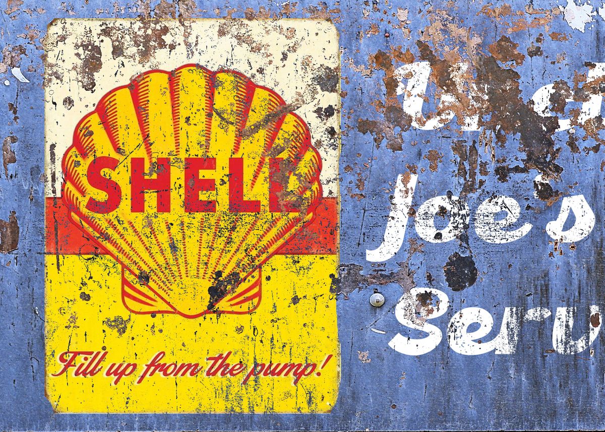 'Shell Oil' Poster, picture, metal print, paint by George Whiteside ...