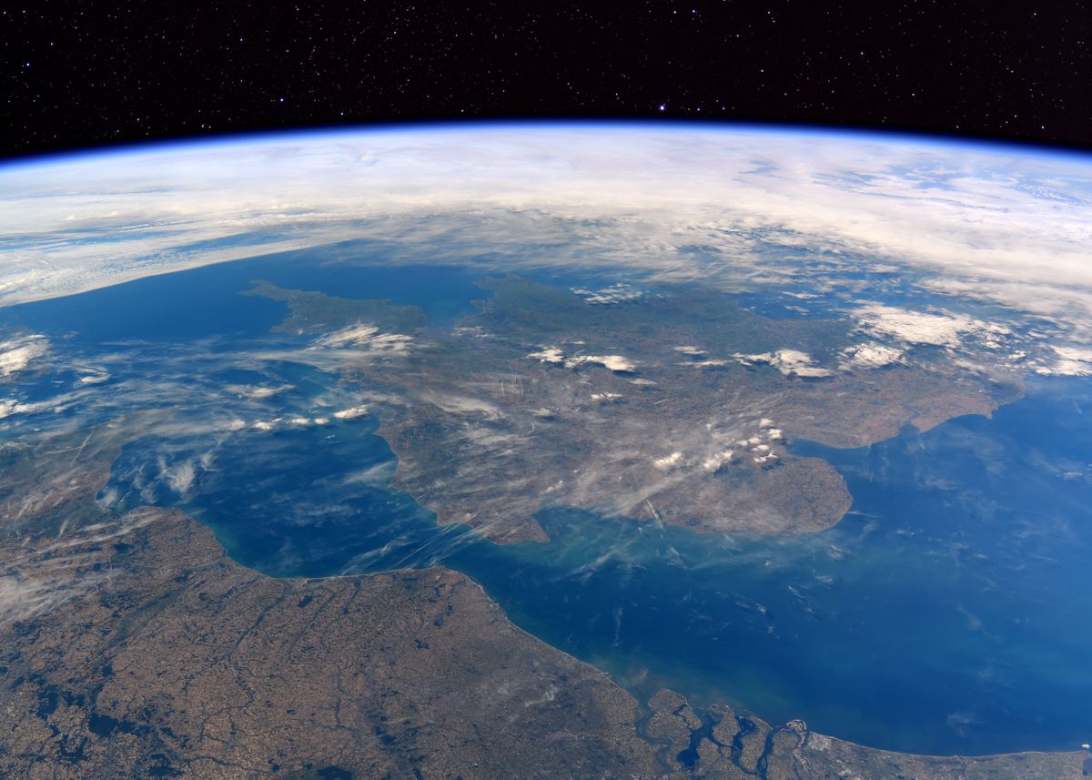 'UK from Space 2' Poster, picture, metal print, paint by Marcel Clemens ...