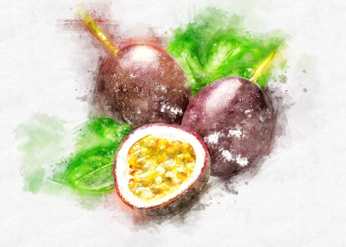 'Passion fruit' Poster by shiner artist | Displate