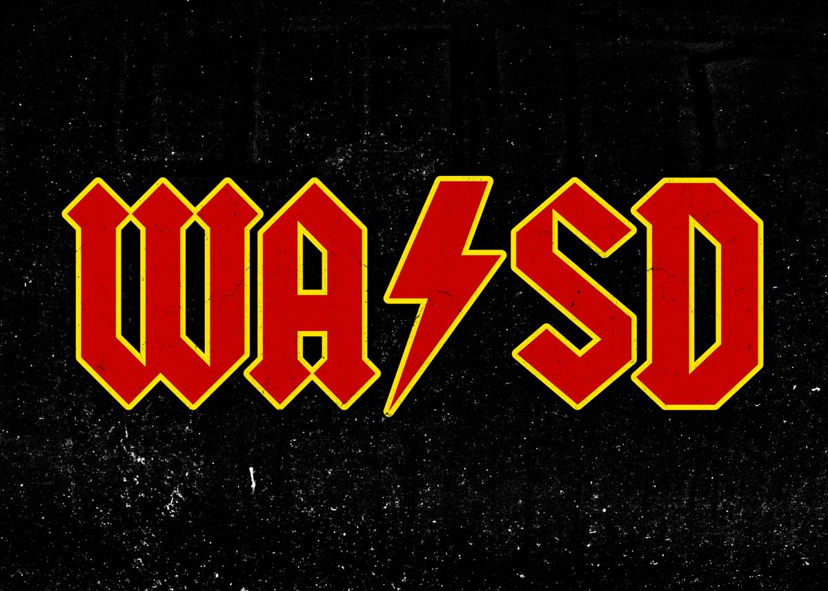 'WASD Hardcore Gaming' Poster, picture, metal print, paint by RAWWR ...