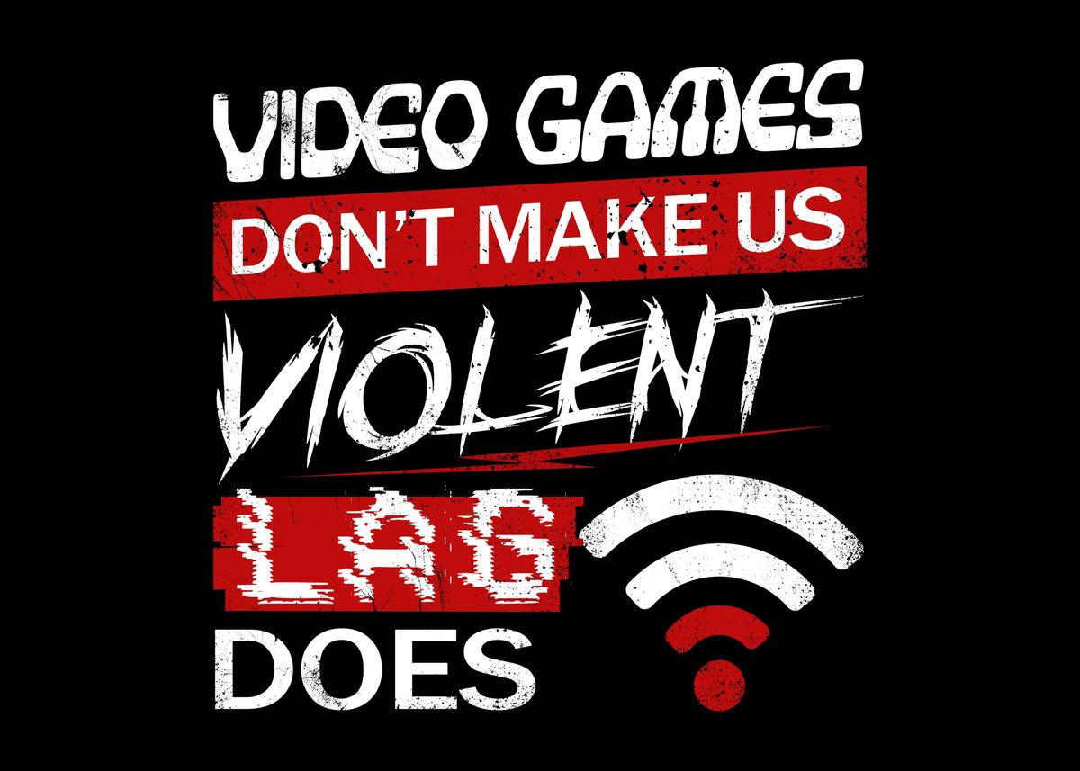 'Video Games Quote' Poster, picture, metal print, paint by ...
