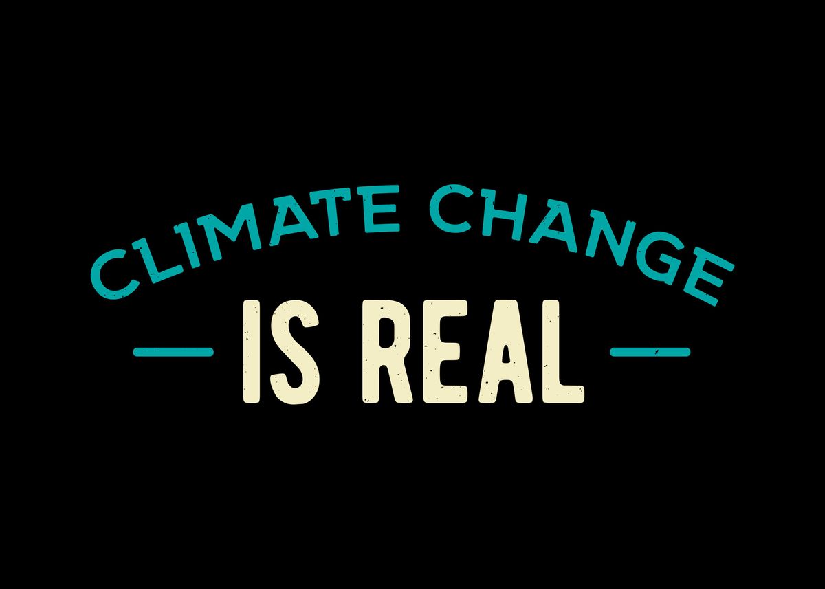'Climate Change Is Real' Poster by Visualz | Displate