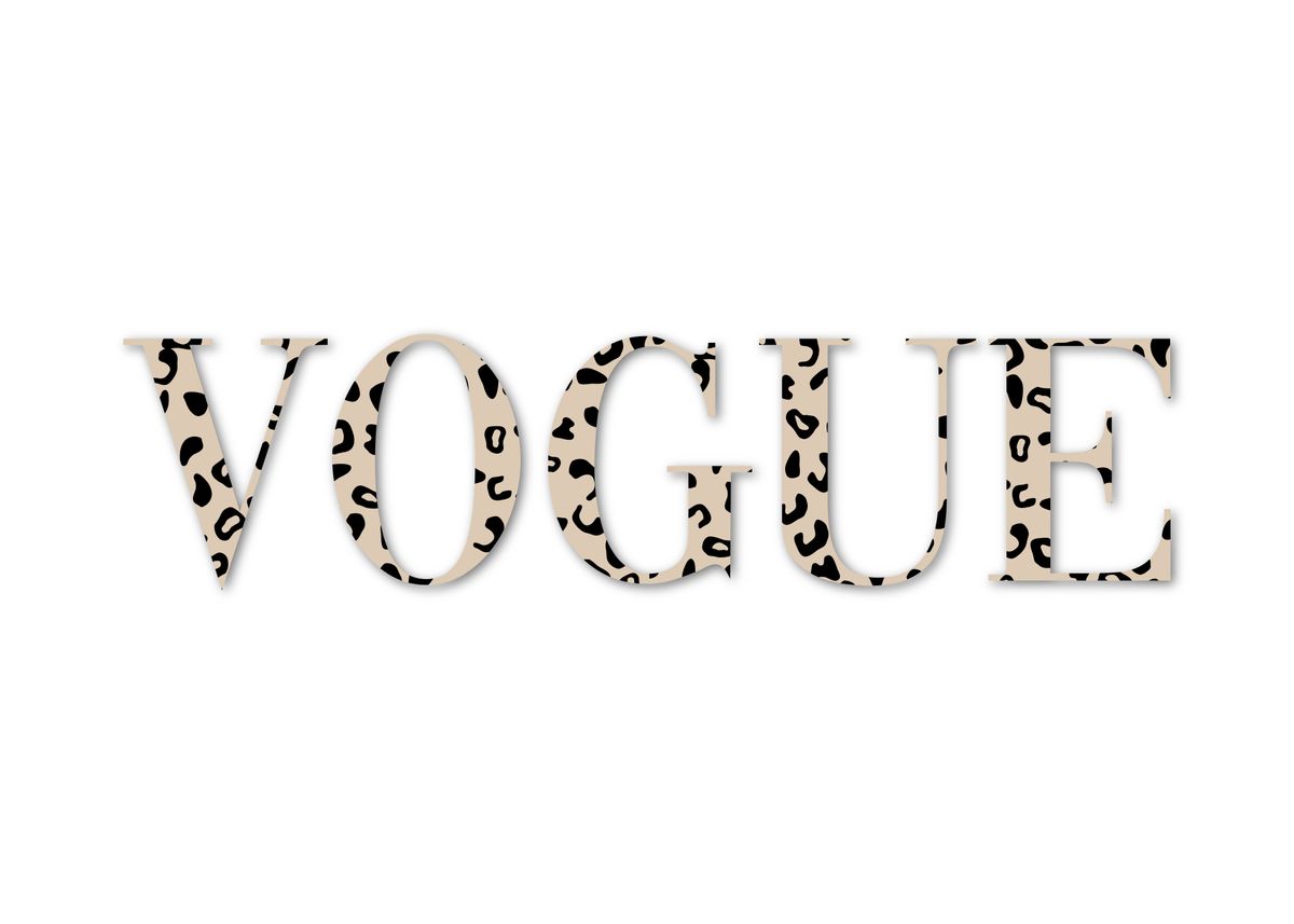 'Vogue Fashion' Poster, picture, metal print, paint by dkDesign | Displate