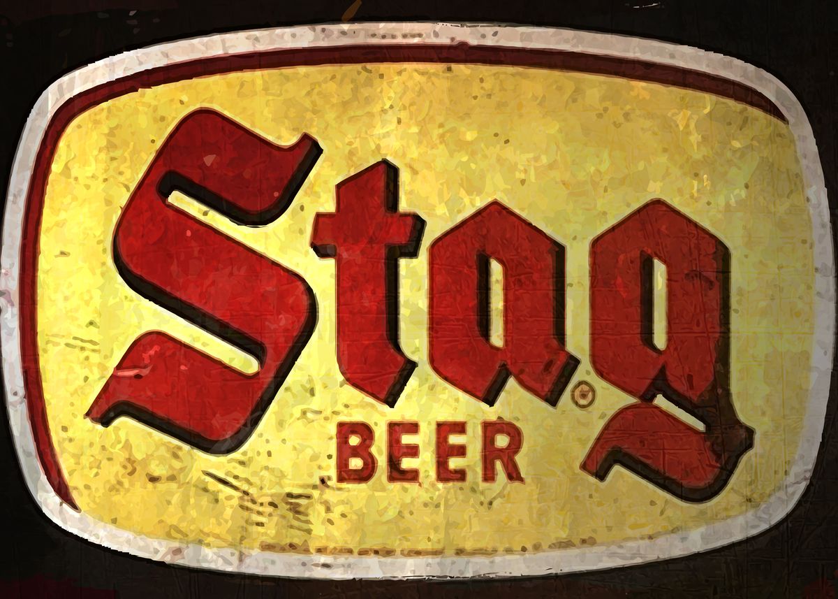 'Beer Stag' Poster by akyanyme dotcom | Displate