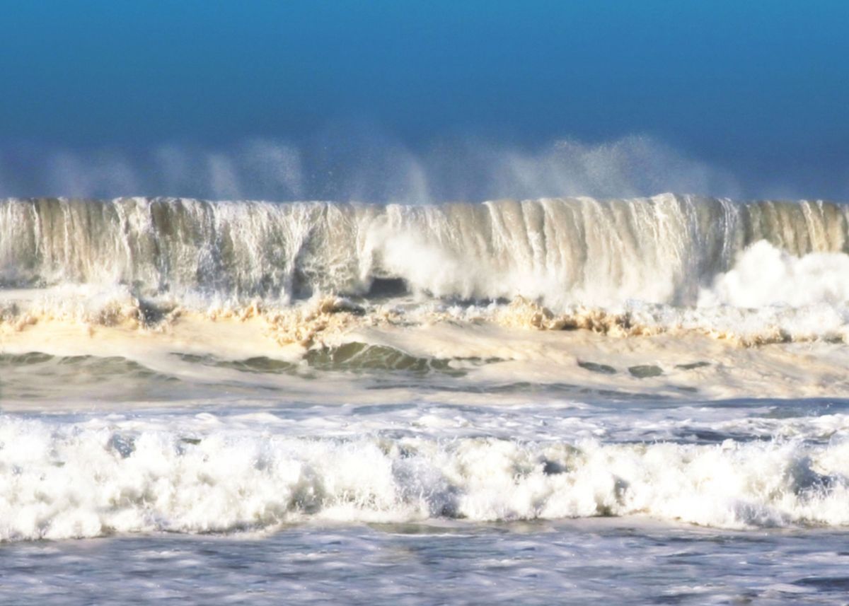 'Storm Wave' Poster, picture, metal print, paint by Henrik Lehnerer ...