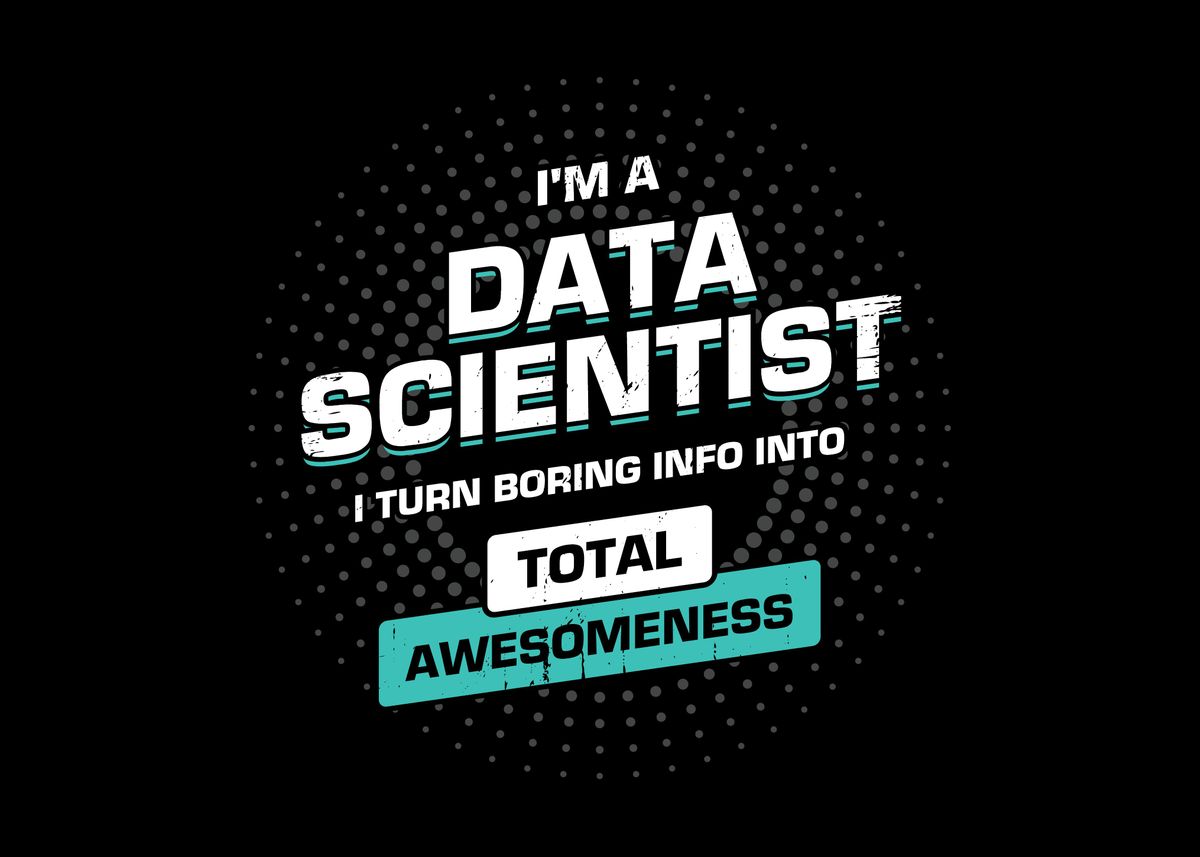 'Data Science Design ' Poster, picture, metal print, paint by Marcel ...