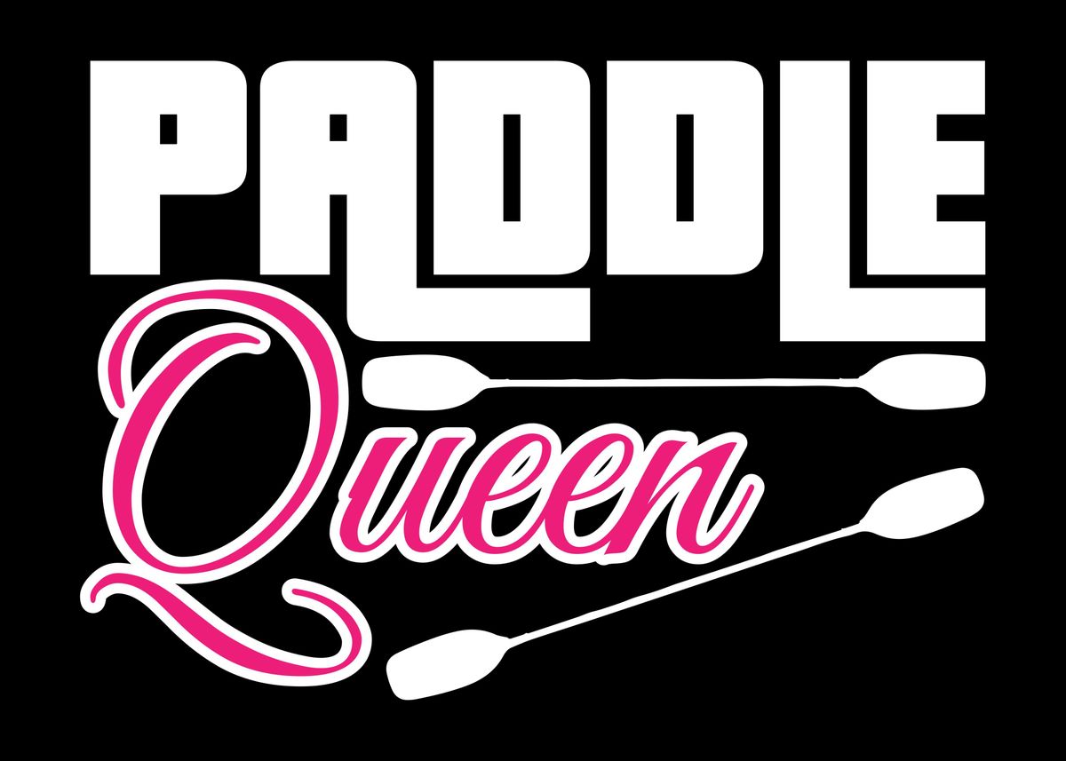 'Paddle Queen Girl Kayak' Poster, picture, metal print, paint by ...