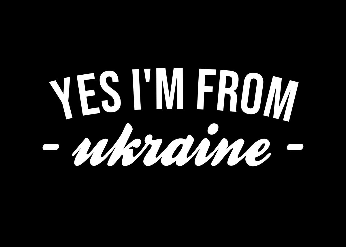 'Funny Ukrainian Saying' Poster, picture, metal print, paint by ...