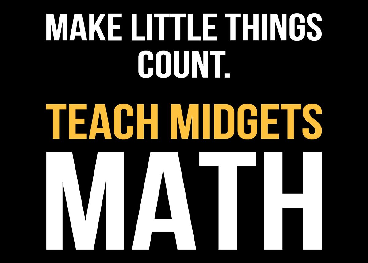 'Make Little Things Count M' Poster, picture, metal print, paint by ...