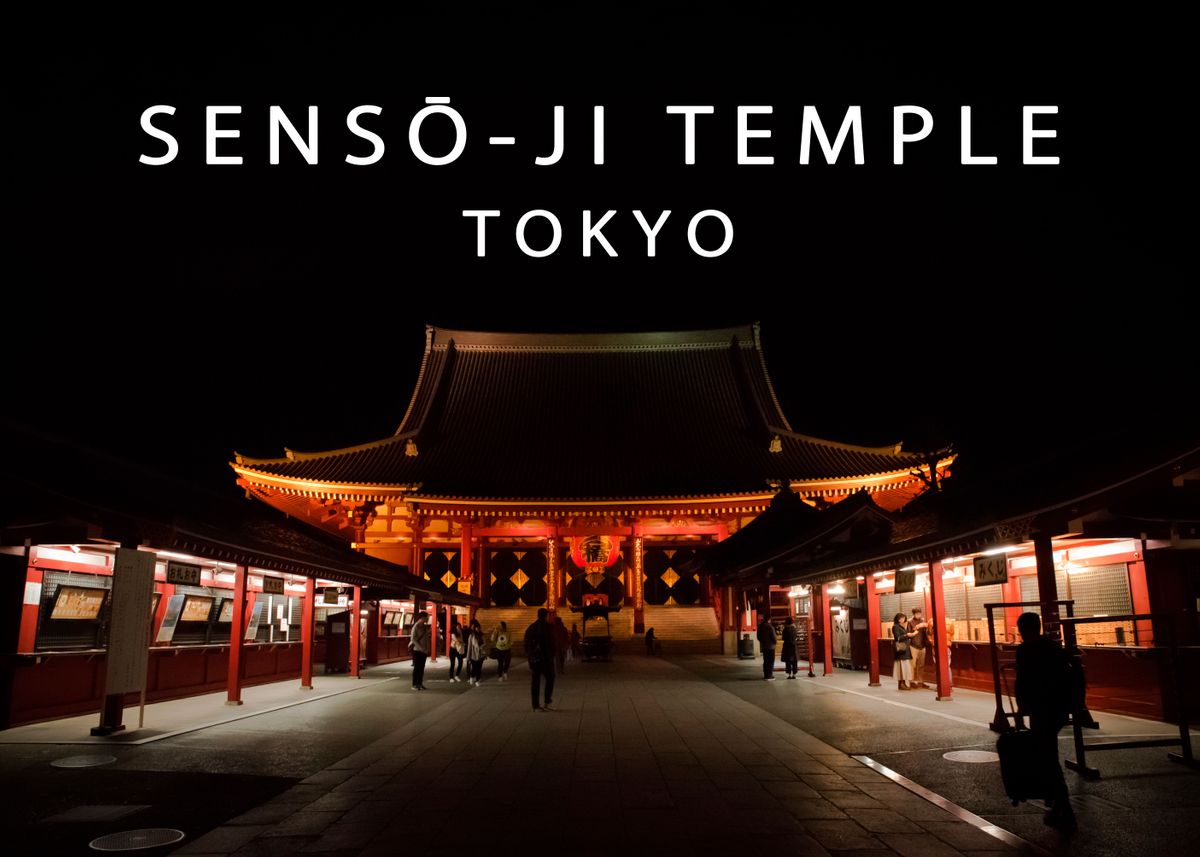 'Sensoji Temple' Poster, picture, metal print, paint by Alfonso Capilla ...