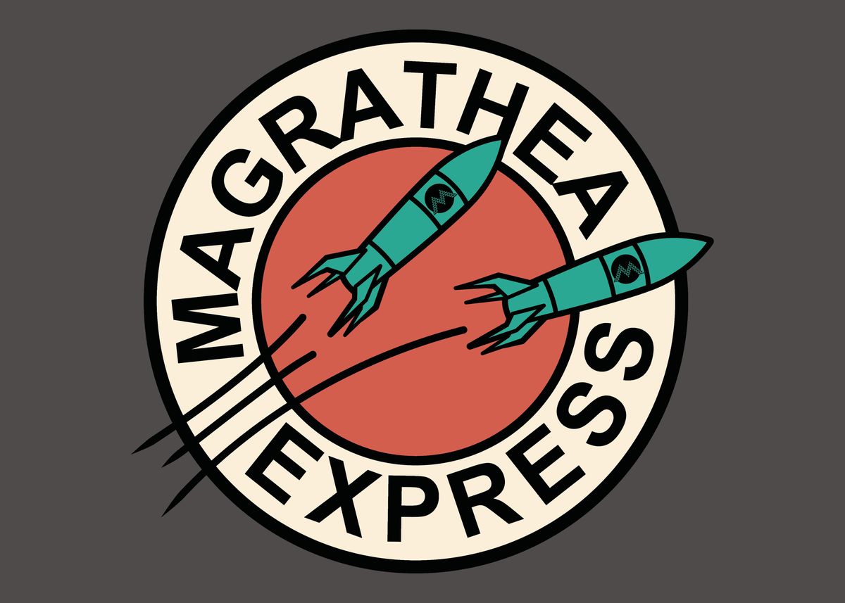 'Magrathea express' Poster, picture, metal print, paint by Karlangas ...