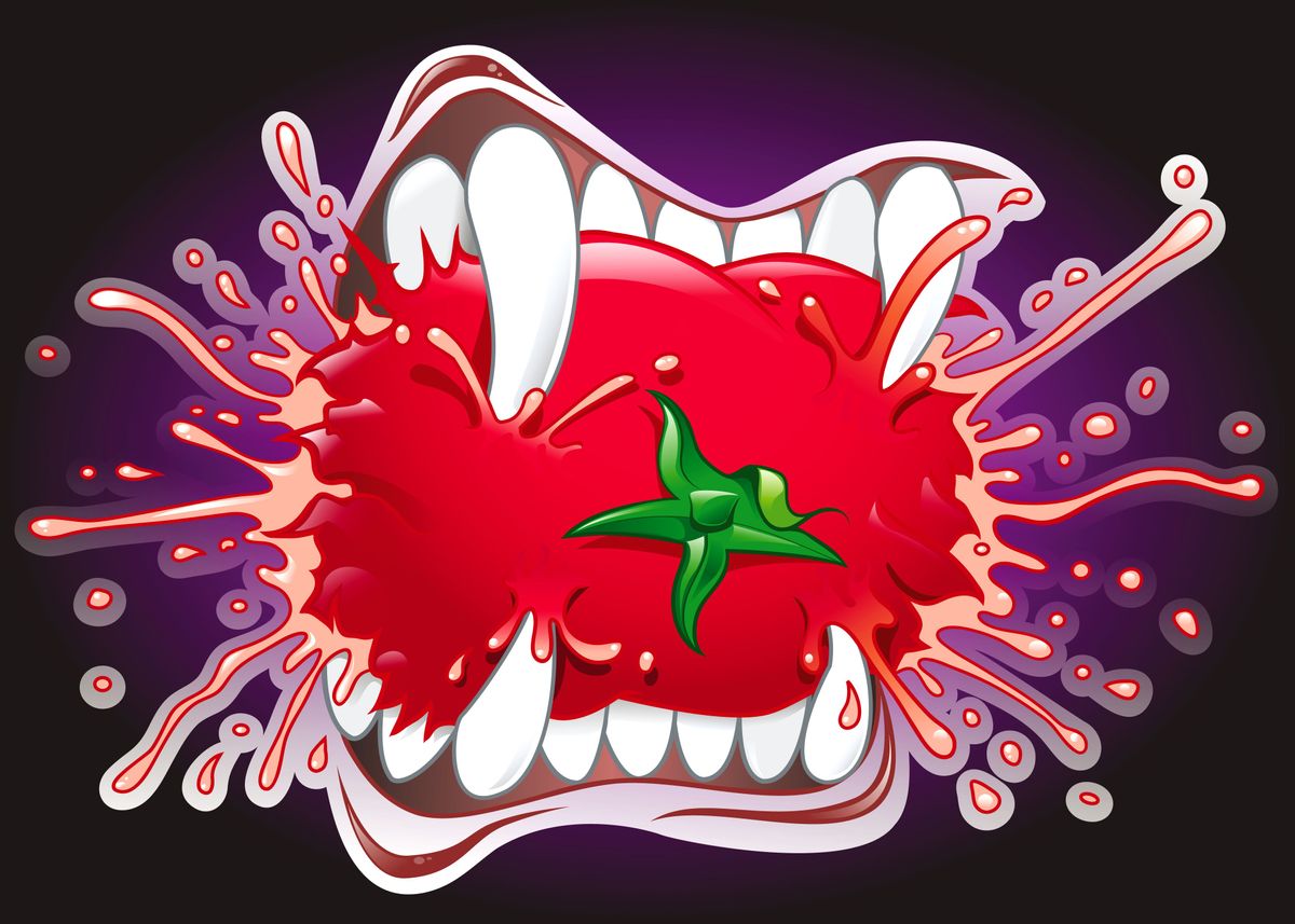 'Vampire tomato' Poster by William Rossin | Displate