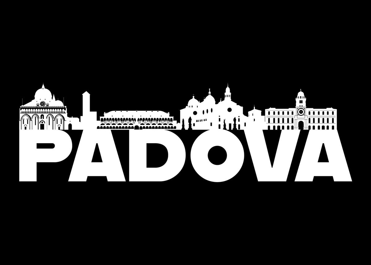 'Padova Italy Skyline Gift ' Poster, picture, metal print, paint by ...