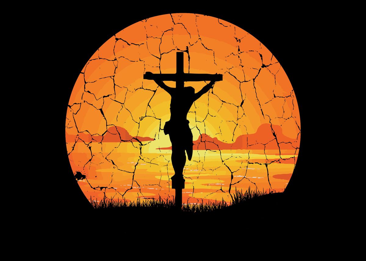 'Jesus Christ Sunset Christ' Poster by Powdertoastman | Displate