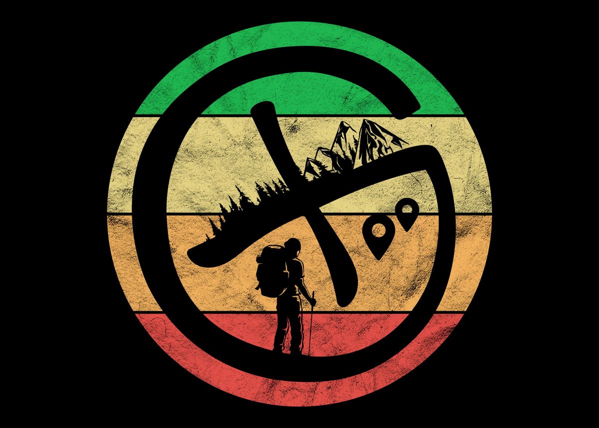 'Geocache Motiv' Poster, picture, metal print, paint by dvdesign | Displate