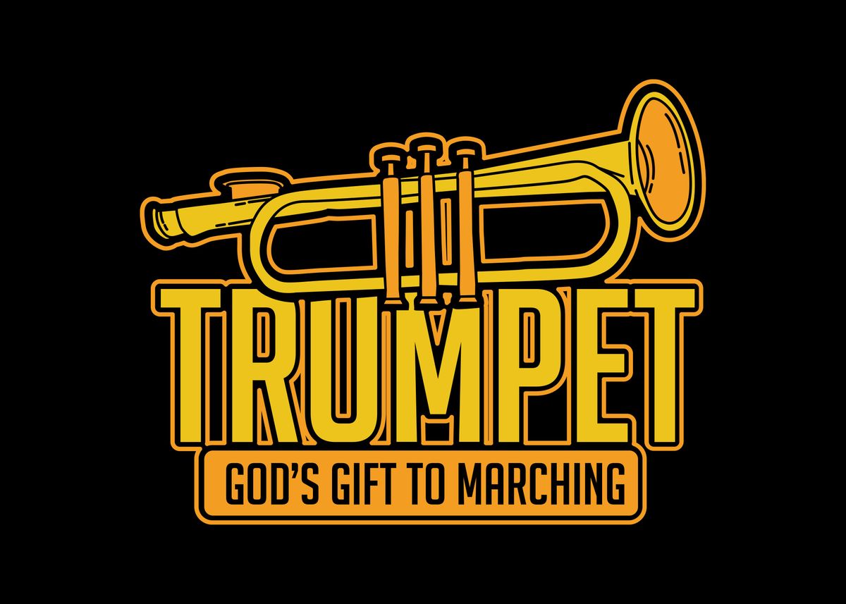 'Trumpet Marching Band' Poster, picture, metal print, paint by ...