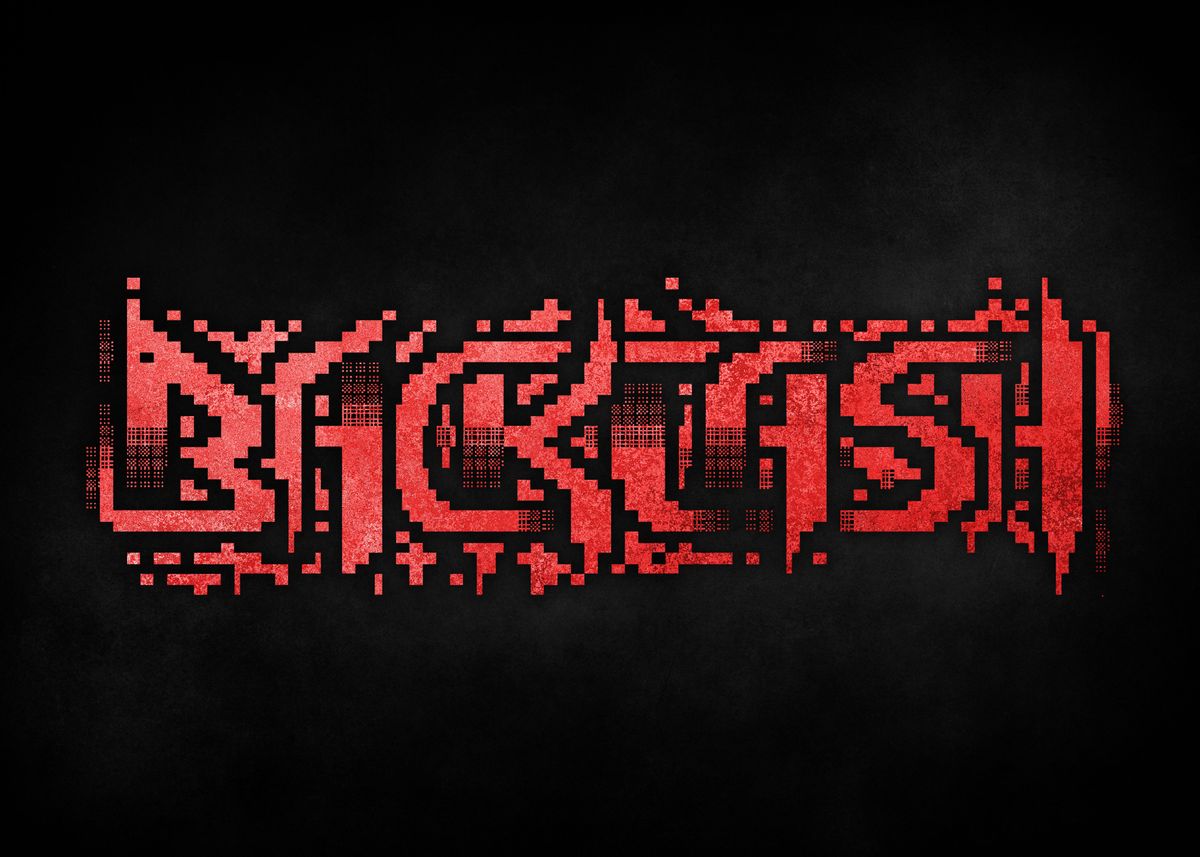 'BACKLASH Logo Warez Scene' Poster, picture, metal print, paint by ...