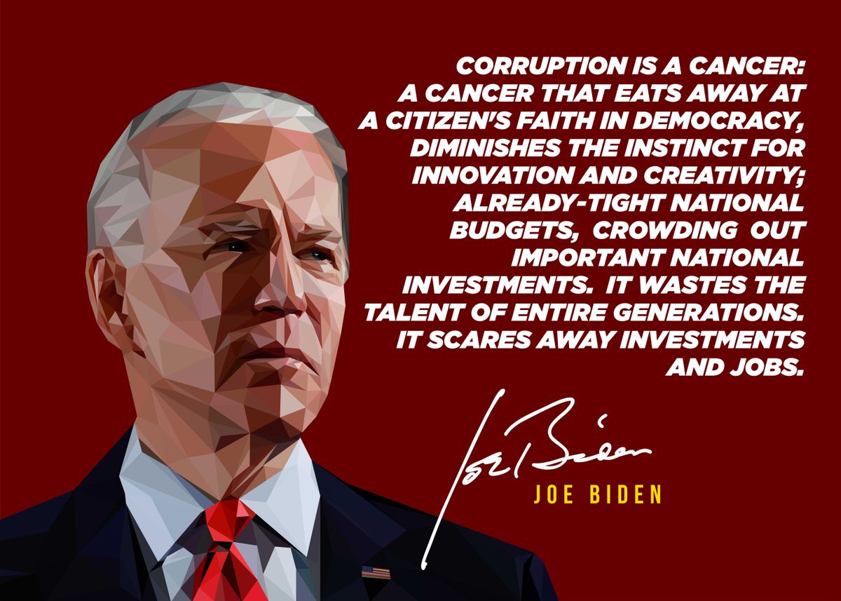 'joe biden' Poster by Lowpoly Posters | Displate