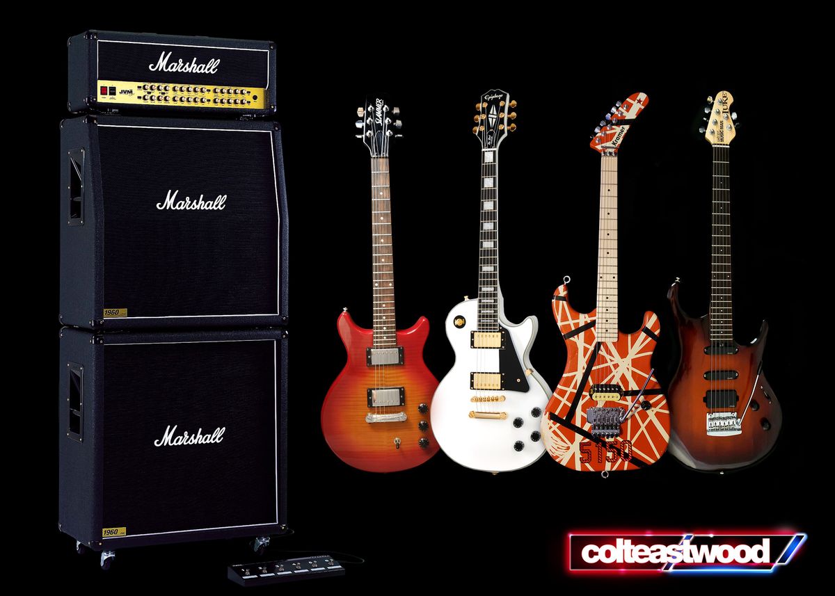 'Colteastwood Guitar Wall' Poster, picture, metal print, paint by Colt ...