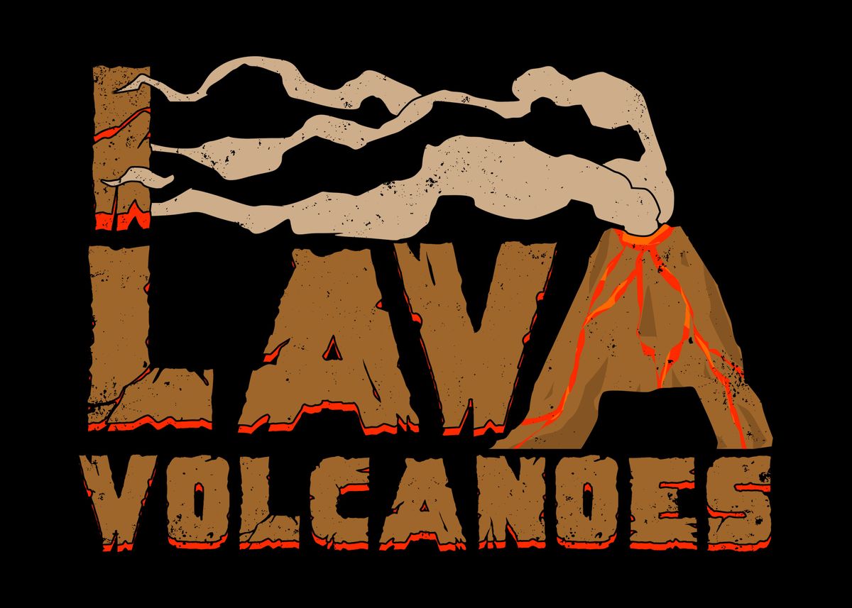 'Volcanologist Design ' Poster, picture, metal print, paint by Marcel ...