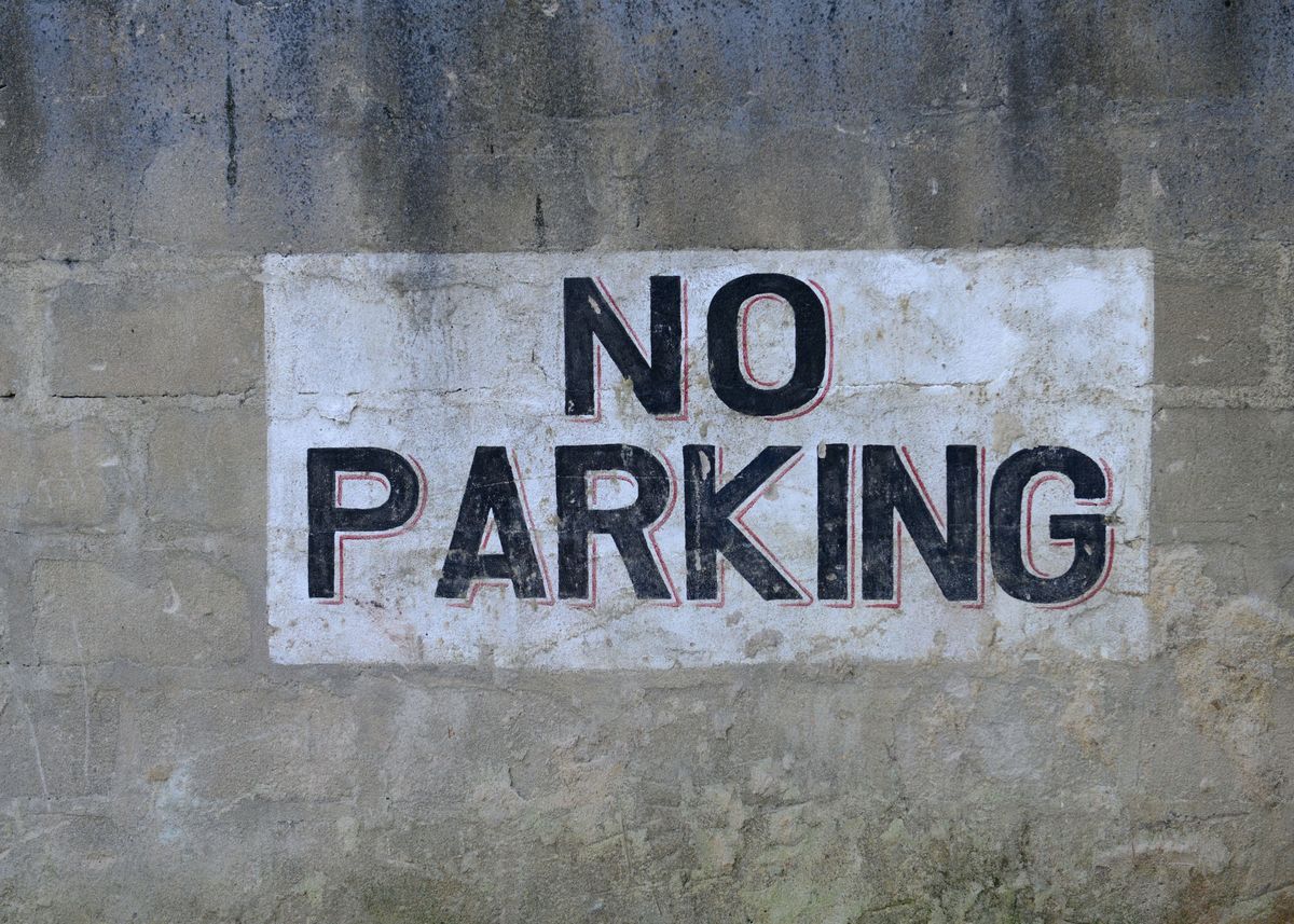 'No Parking ' Poster by Sam Brady | Displate