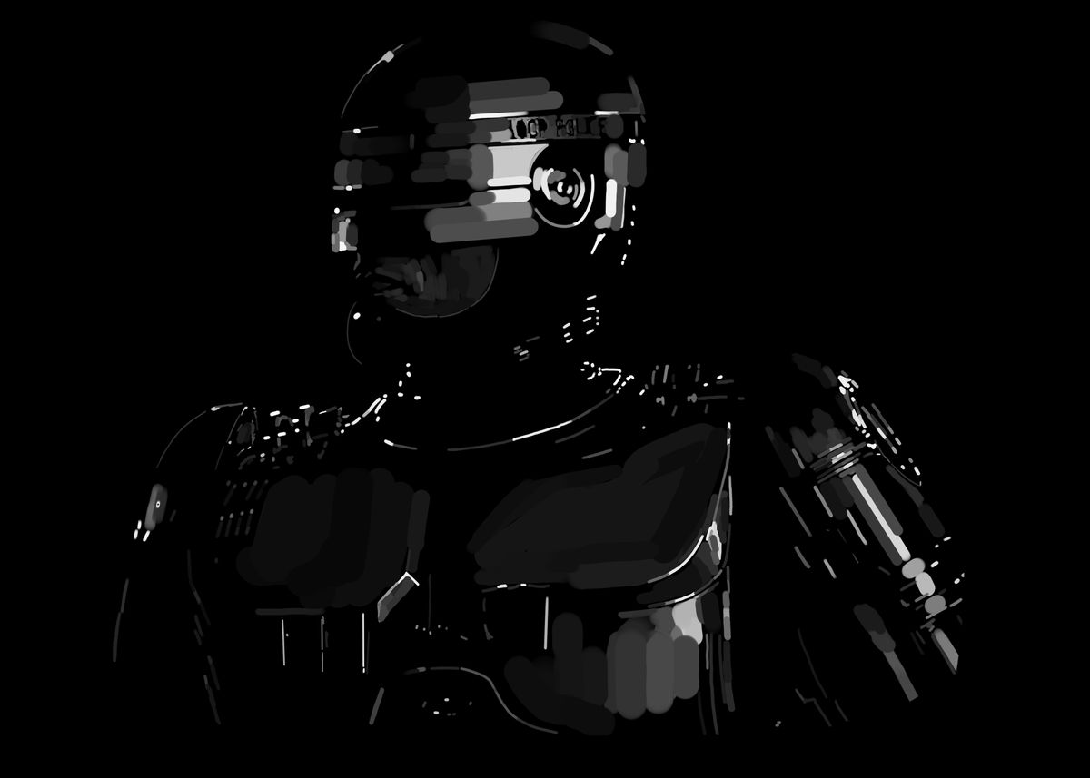 'Robocop' Poster, picture, metal print, paint by ABcreative | Displate