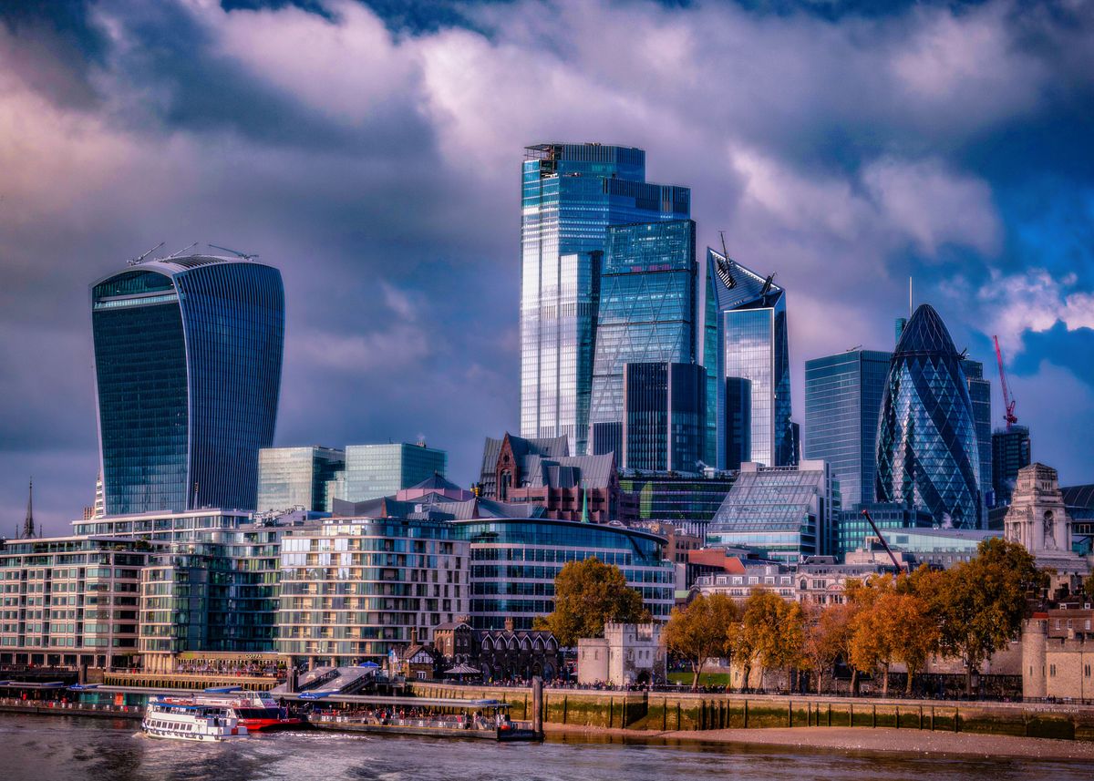 'London shape' Poster, picture, metal print, paint by Andrea Valić ...