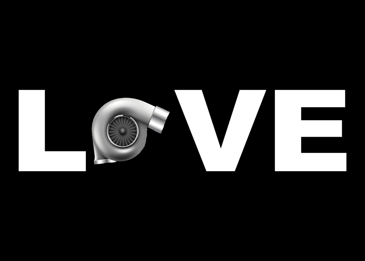 'Turbo Boost turbocharger t' Poster, picture, metal print, paint by ...