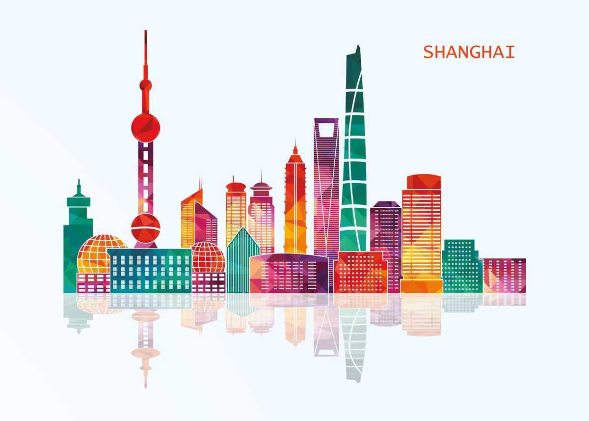 'Shanghai' Poster by Sam Kal | Displate