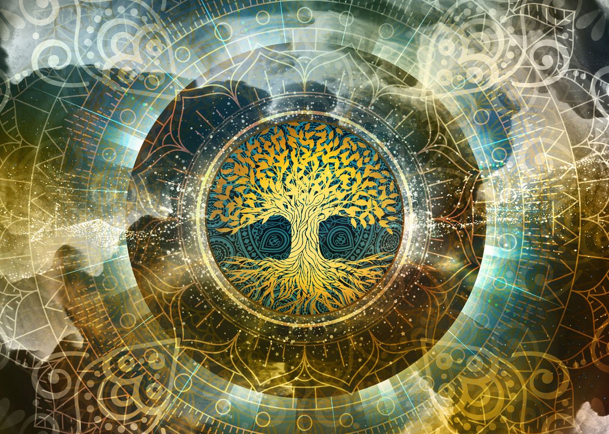 'Tree of life energies' Poster, picture, metal print, paint by MCAshe ...