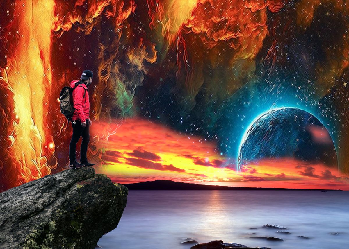 'Fantasy dream view' Poster, picture, metal print, paint by Milos Maric ...