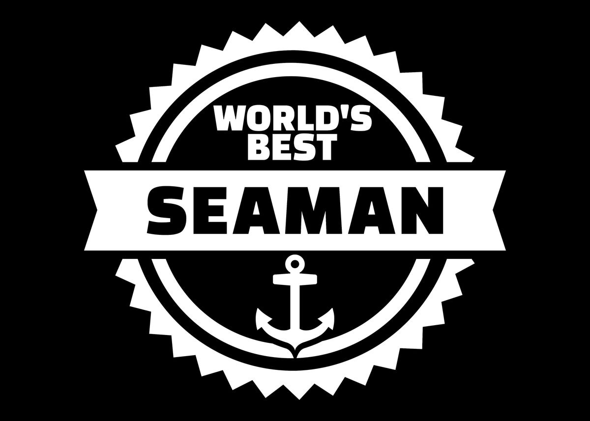 'Seaman' Poster, picture, metal print, paint by Designzz | Displate