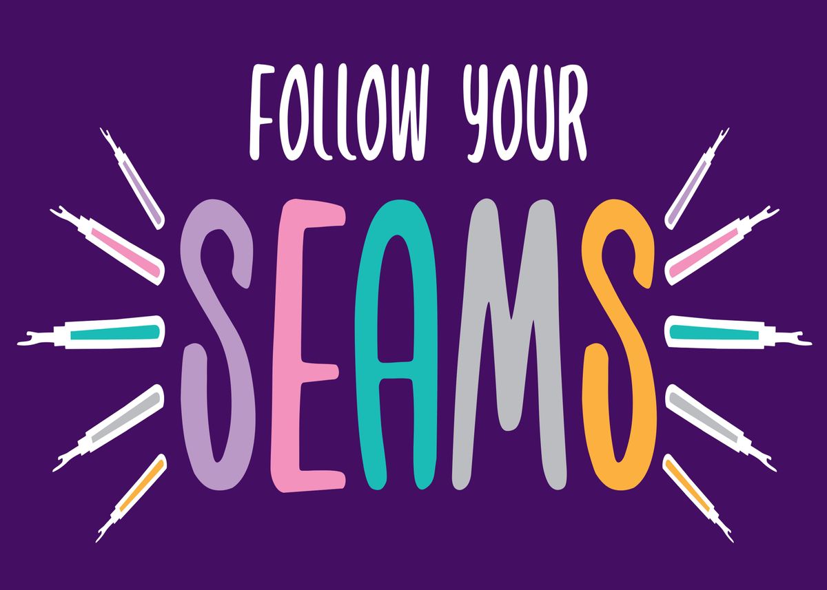'Follow Your Seams' Poster by Sabine Langer | Displate