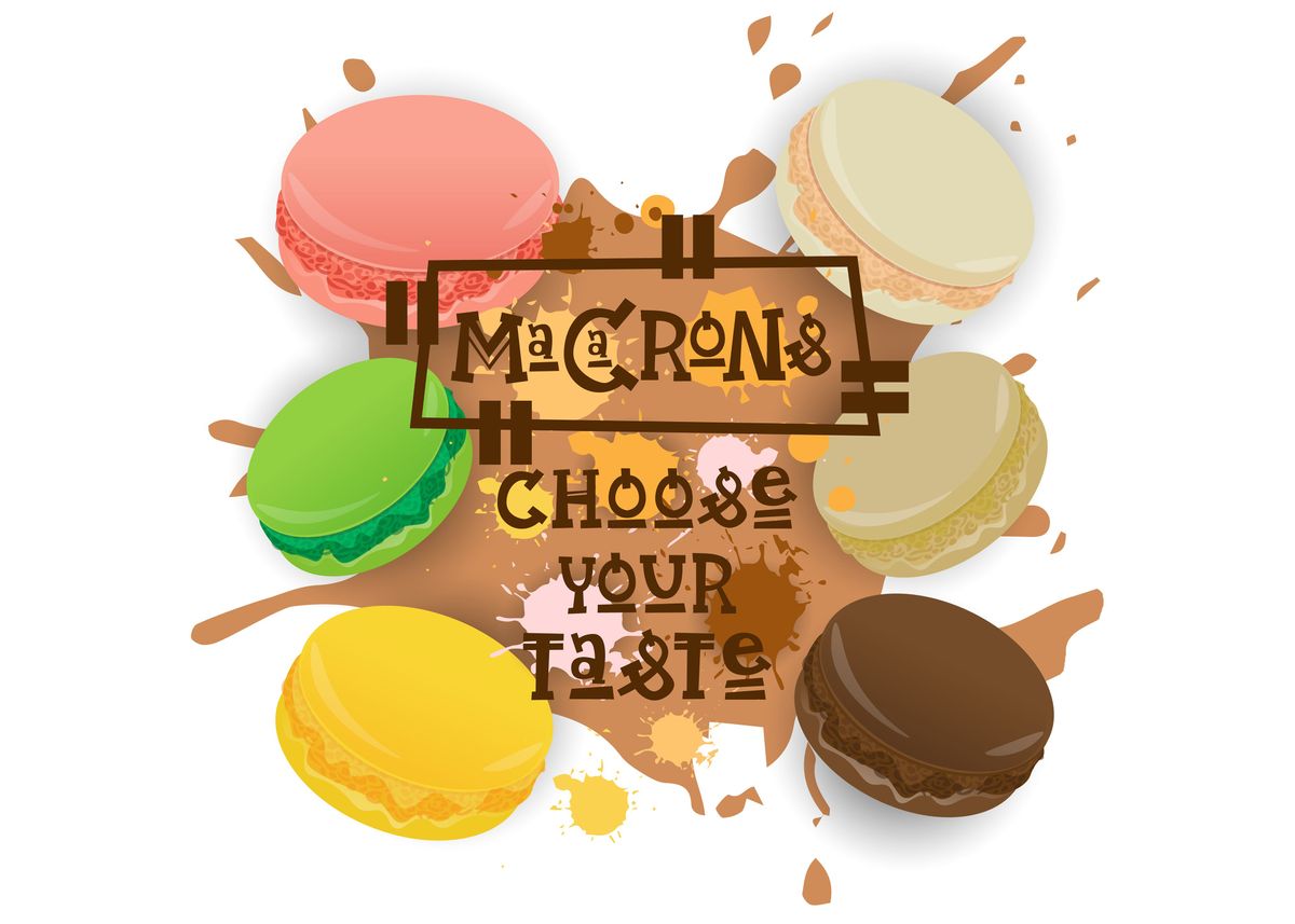 'Macaroon' Poster by Game On | Displate