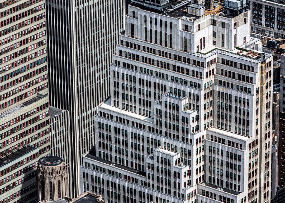 'Manhattan Buildings' Poster by David Hare | Displate