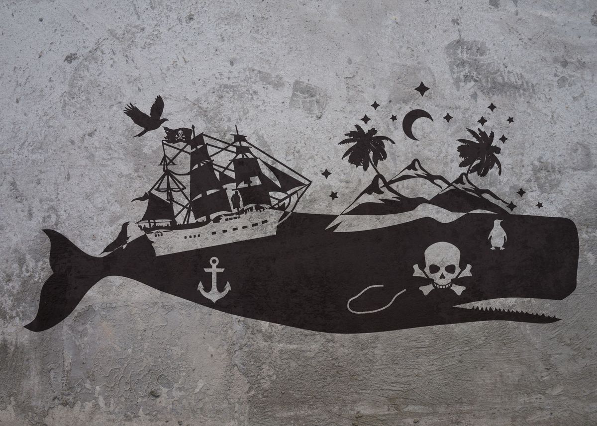 'GRAFFITI WHALE' Poster, picture, metal print, paint by Atomic Chinook ...