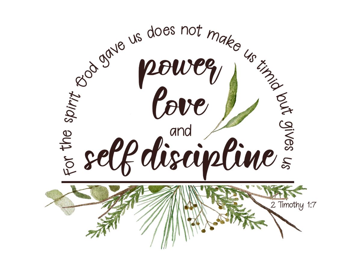 'Power and Love 2 Tim 1 7' Poster by Tracey Krause | Displate