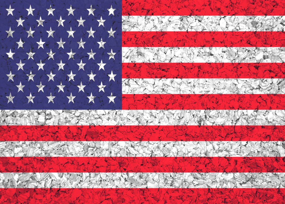 'United States Flag' Poster by Karen Foley | Displate