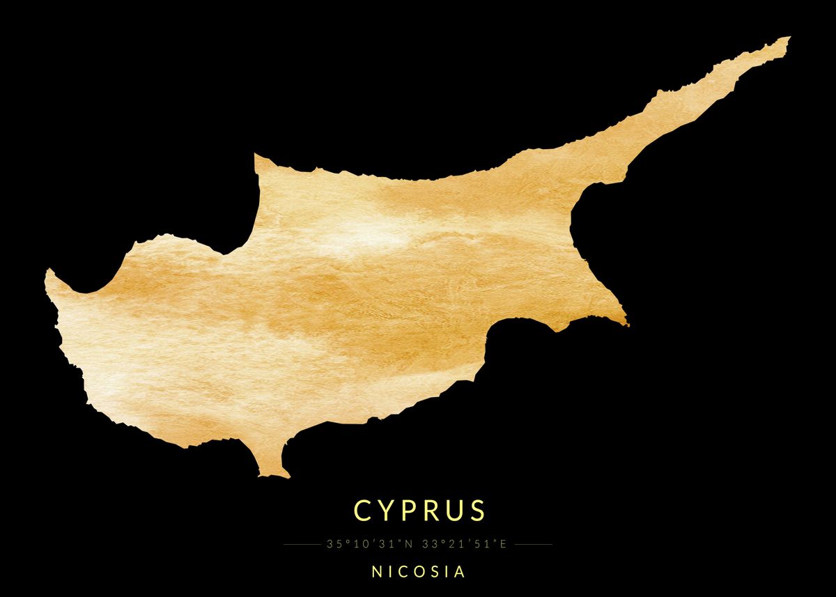 'Cyprus Gold' Poster by Jerhus | Displate