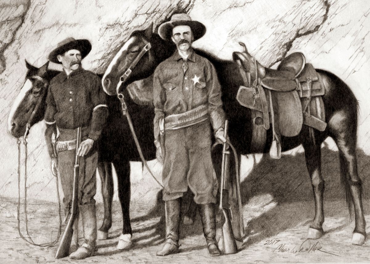 'Arizona Rangers' Poster, picture, metal print, paint by Charlie Walker ...