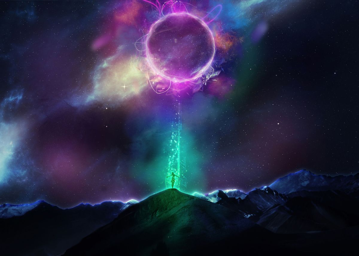 'My space' Poster, picture, metal print, paint by Vin'Z Hélin | Displate