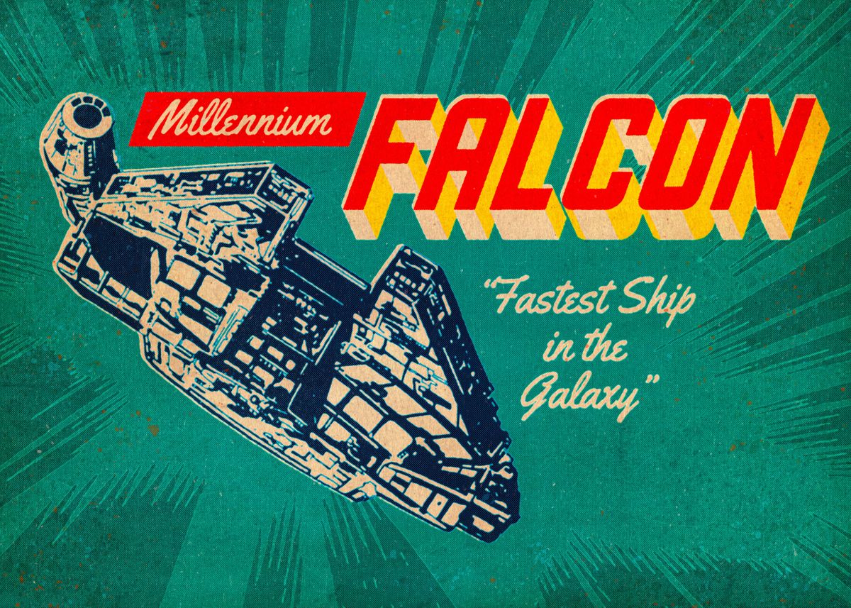 'Fastest Ship in the Galaxy' Poster, picture, metal print, paint by ...