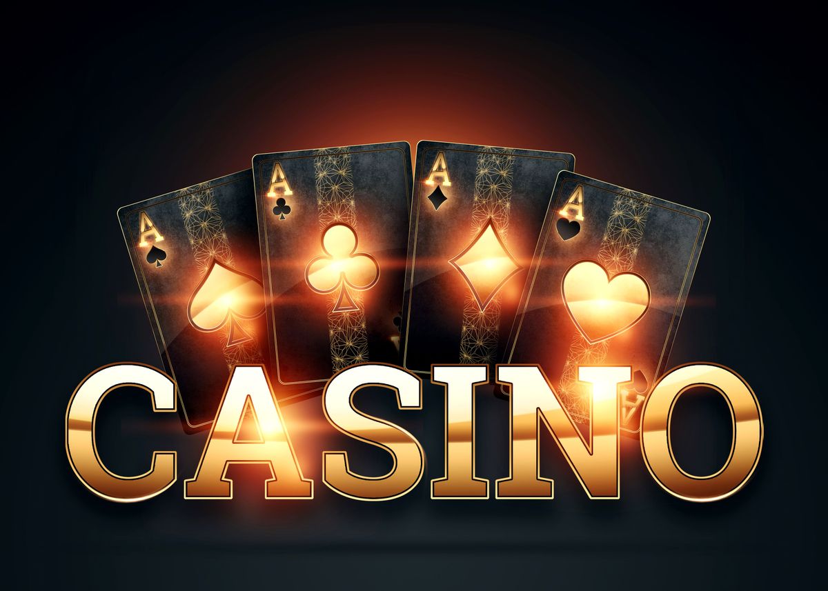 'Casino Card Games' Poster, picture, metal print, paint by Motivation ...