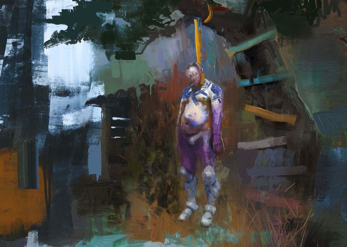 'The Hanged Man' Poster, picture, metal print, paint by Disco Elysium ...