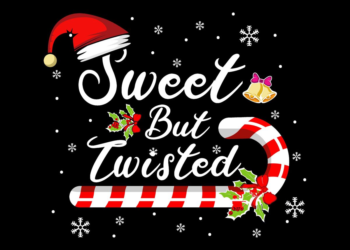 'Candy Cane Pun Pun Fan Gif' Poster, picture, metal print, paint by ...