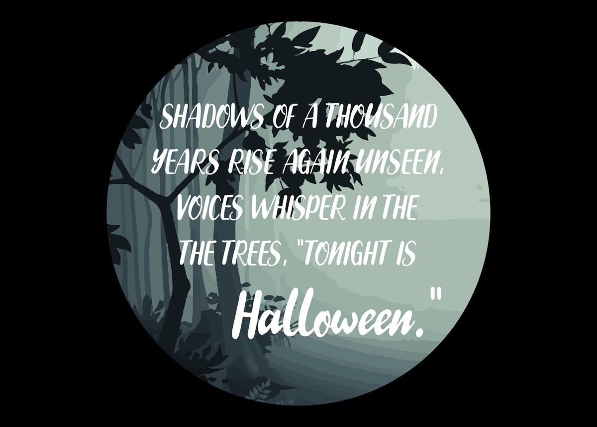 'Halloween Poem Poet Gift' Poster, picture, metal print, paint by ...